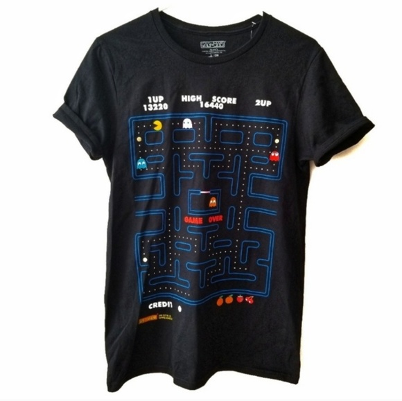 Pac Man | Shirts | Pac Man Vintage Look Tee | Poshmark
